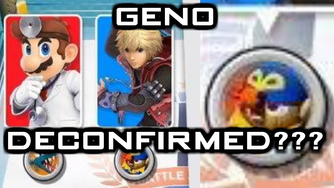 Geno Deconfirmed?? (Smash Ultimate) - YouTube