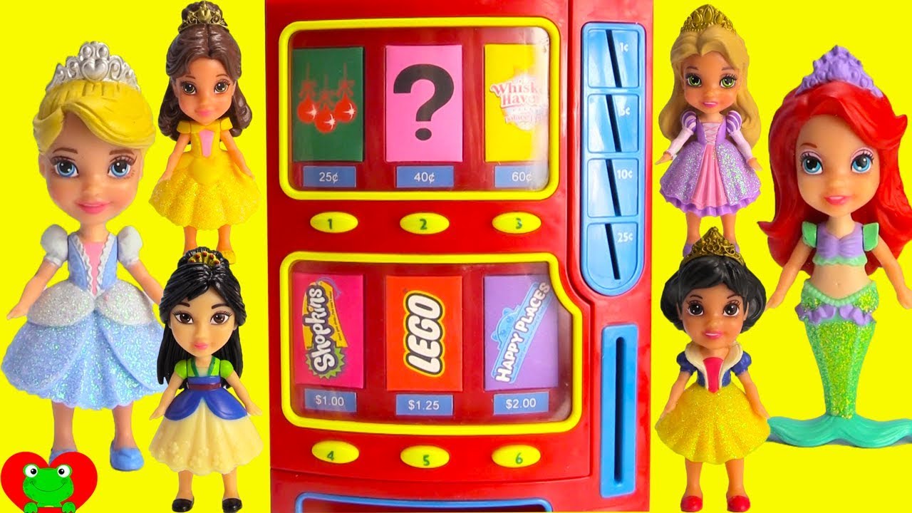 Princess Vending Machine Surprises - YouTube