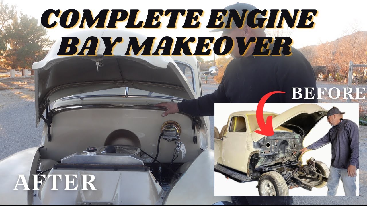 1950 Chevy ENGINE BAY Makeover - YouTube
