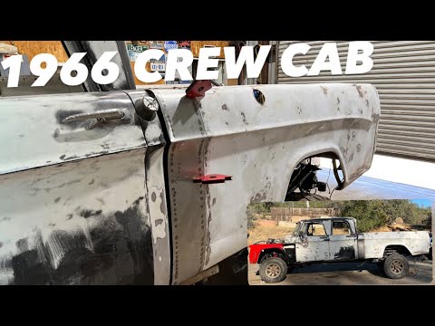 Adding Custom Sweptline Bed EXTENSIONS to 1966 Dodge crew cab. Cummins ...