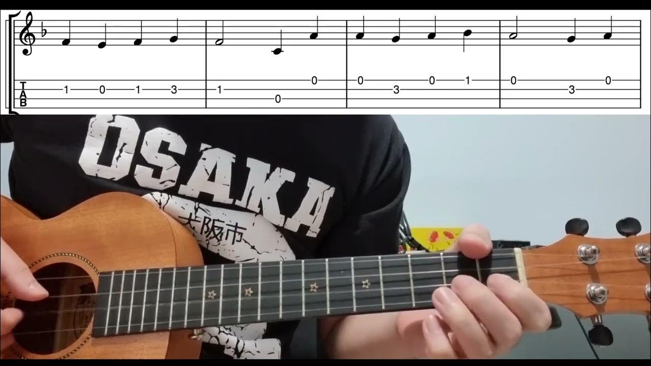 O Come All Ye Faithful Easy Beginner Ukulele Tab With Playthrough