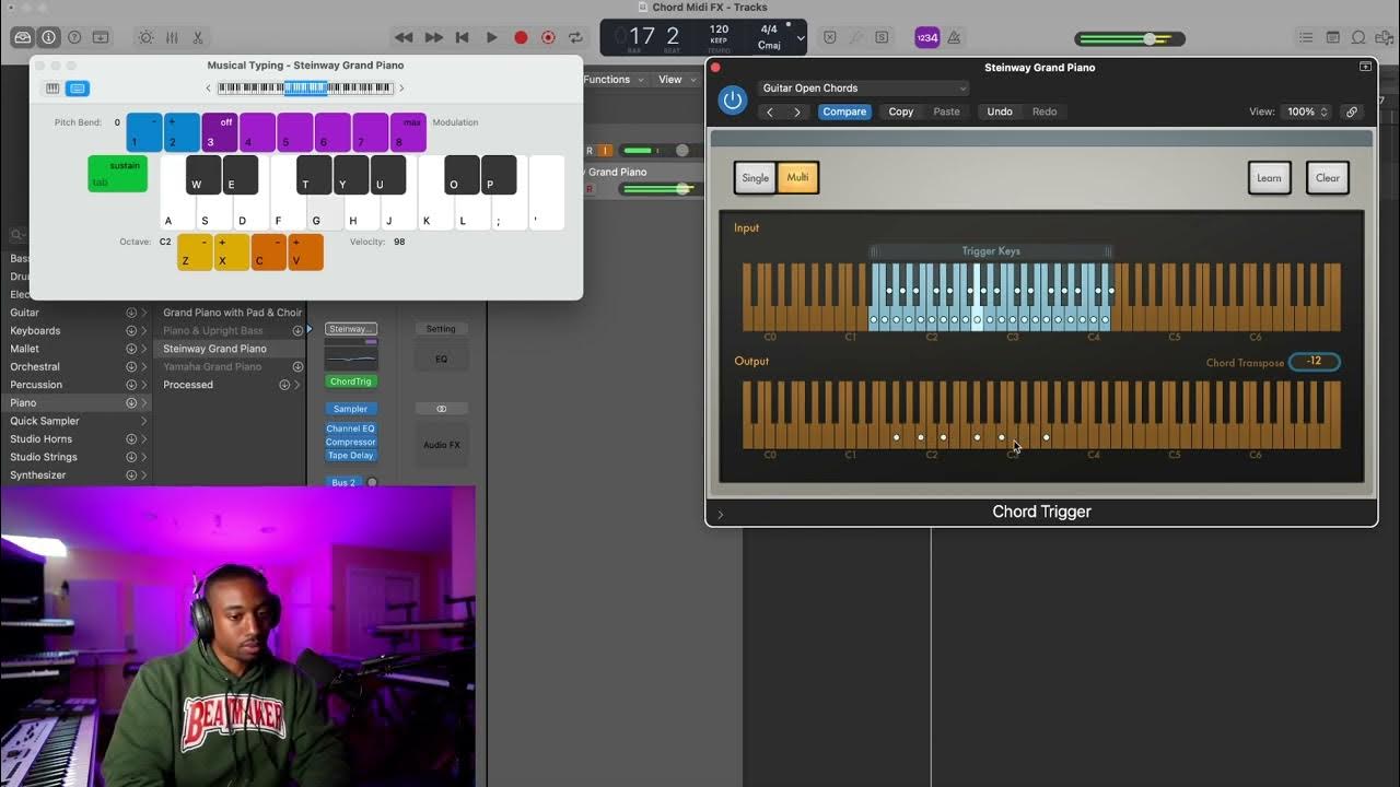 Logic Pro X Chord Trigger and Arpeggiator - YouTube
