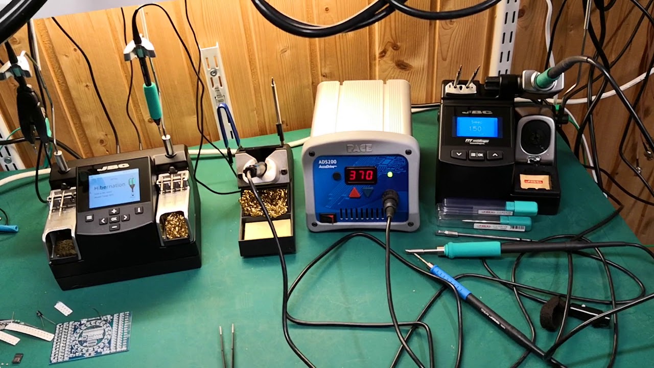 JBC Nano station, Pace ADS200 and JBC CD-2BE soldering station - YouTube