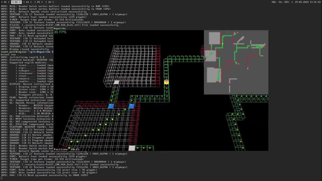 C# roguelike, devlog 7: Raylib and ImGui - YouTube