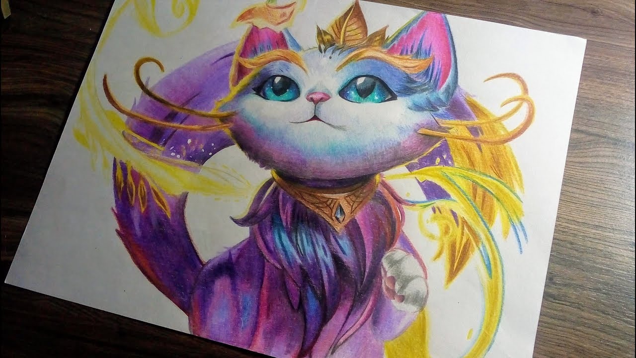 Yuumi The Magical Cat Speed Drawing|League of legends - YouTube
