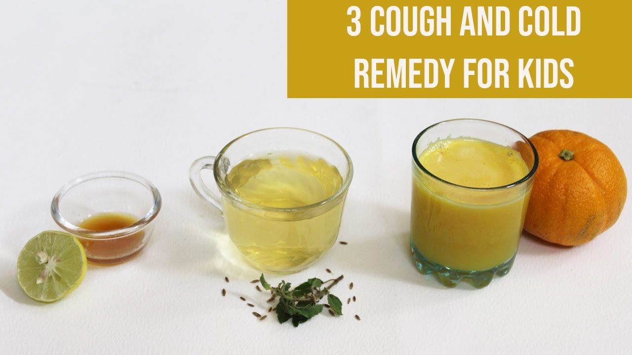 3 COUGH AND COLD REMEDY FOR KIDS [ Lemon and honey syrup, Tulsi or ...