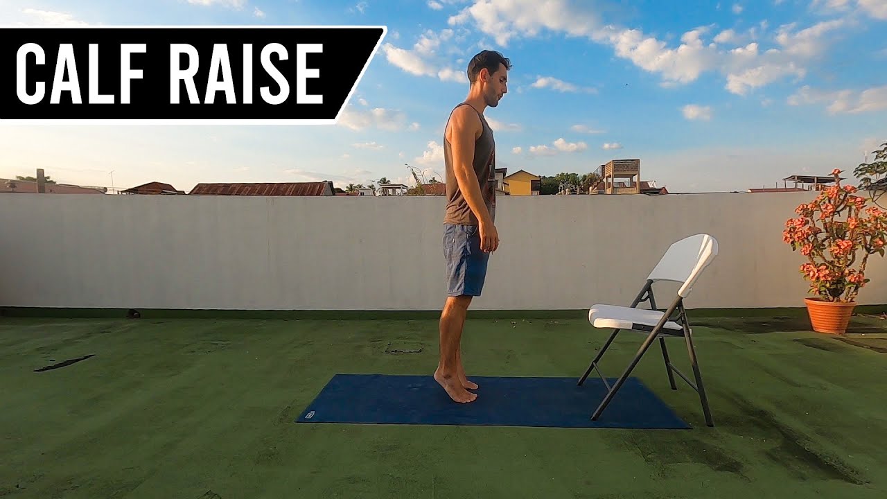 How To Do A Calf Raise - Leg Body Weight Exercise Tutorials - YouTube