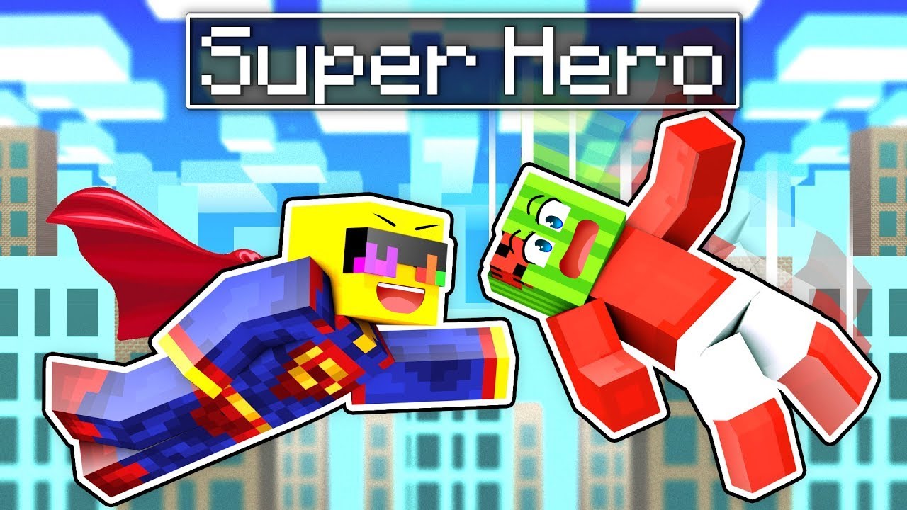 Life of a SUPERHERO In Minecraft! - YouTube
