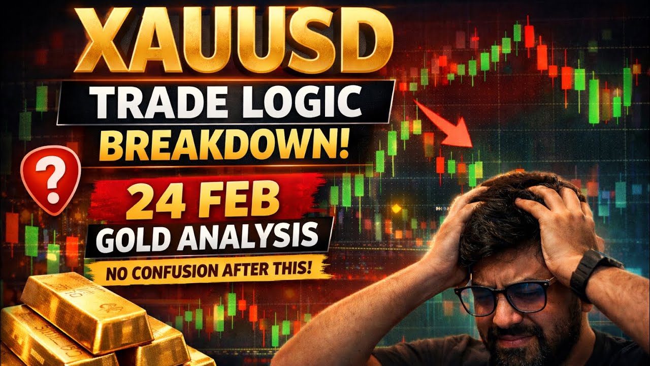 XAUUSD Trade Logic Breakdown | 24 Feb Gold Analysis (No Confusion After ...