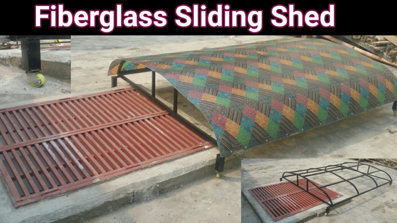 Fiberglass Sliding Shed For House Roof | Plastic Sheet Slide Roofing ...