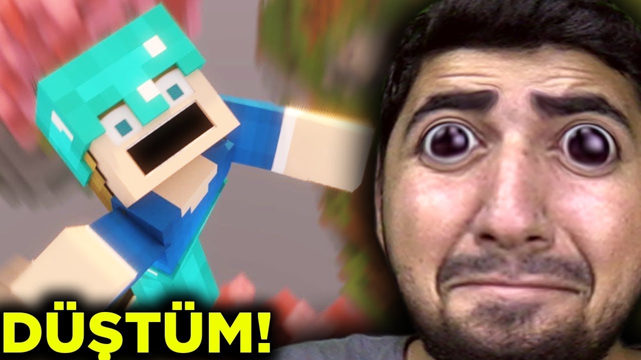 25 BLOK YÜKSEKTEN DÜŞTÜM!! [BÜYÜK BASKIN HAZIRLIĞI] Minecraft Bölüm 11 ...