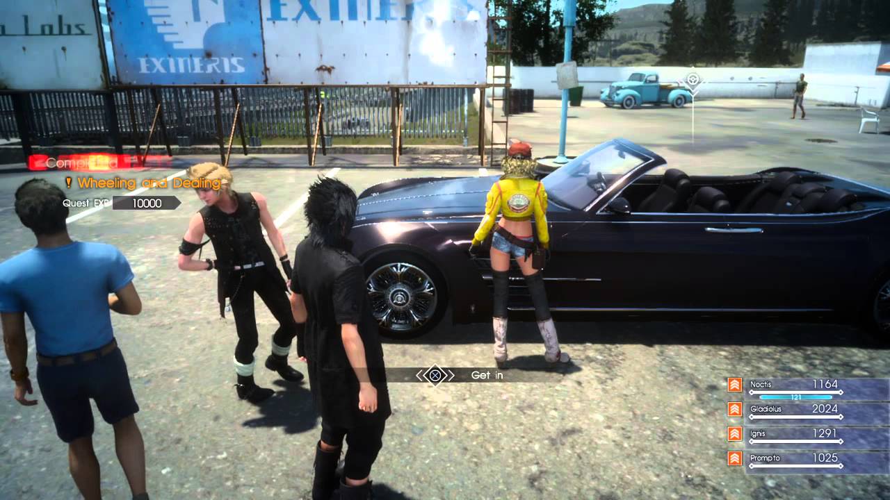 FINAL FANTASY XV EPISODE DUSCAE - Free Roam Gas Station - YouTube
