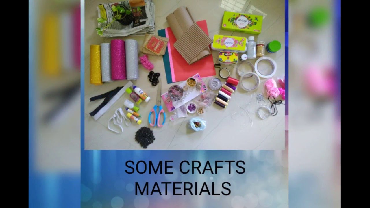 CRAFT MATERIALS PART 1 - YouTube