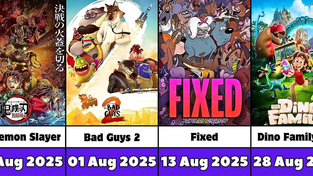 All The Upcoming Animated Movies In August 2025 - YouTube