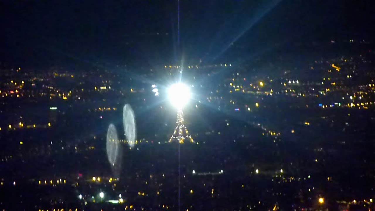 Flying over Paris at night - YouTube