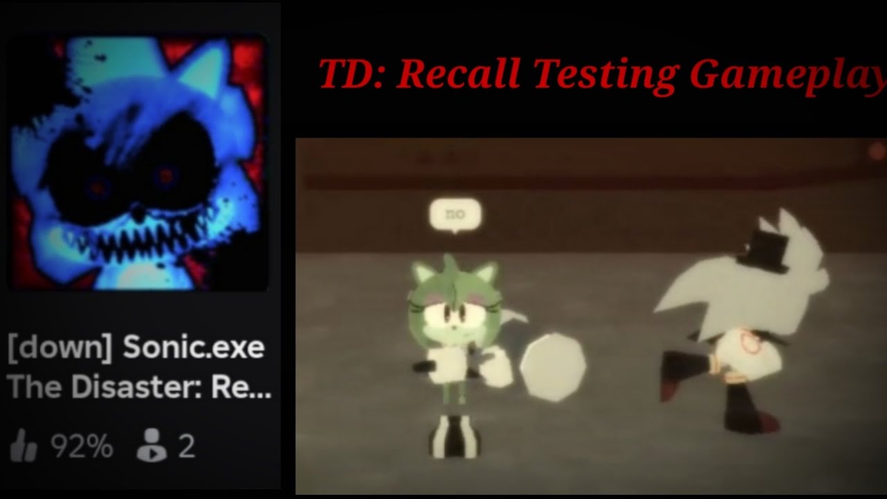Sonic.Exe The Disaster: Recall Real Testing Gameplay (1.33 Recode ...