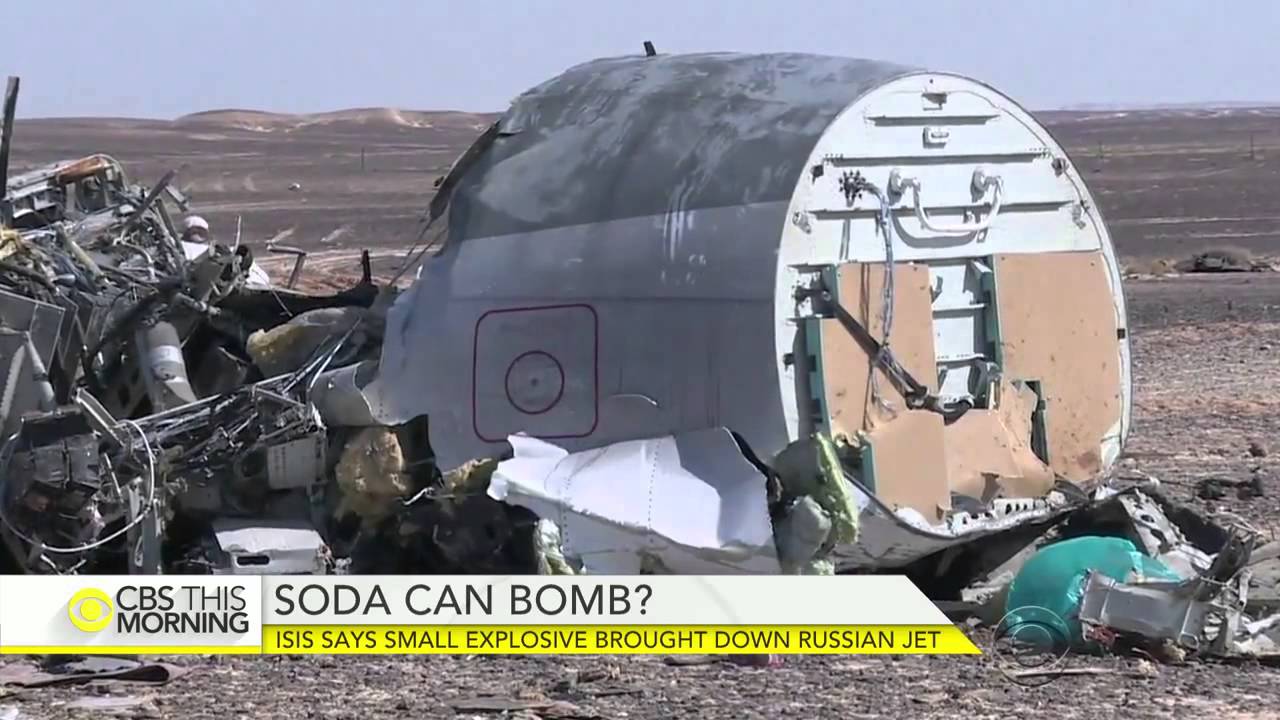 ISIS Claims Soda Can Bomb Brought Down Russian Jet - YouTube