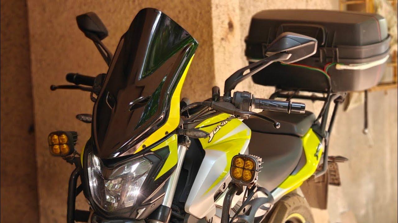 Bajaj Dominar Touring Visor || Windshield Modification || Dominar 400 / ...