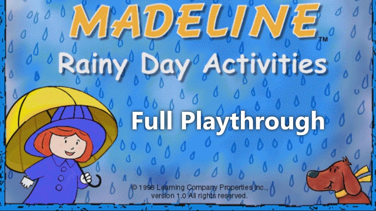 Madeline Rainy Day Activities (Full Playthrough, 1080p) - YouTube