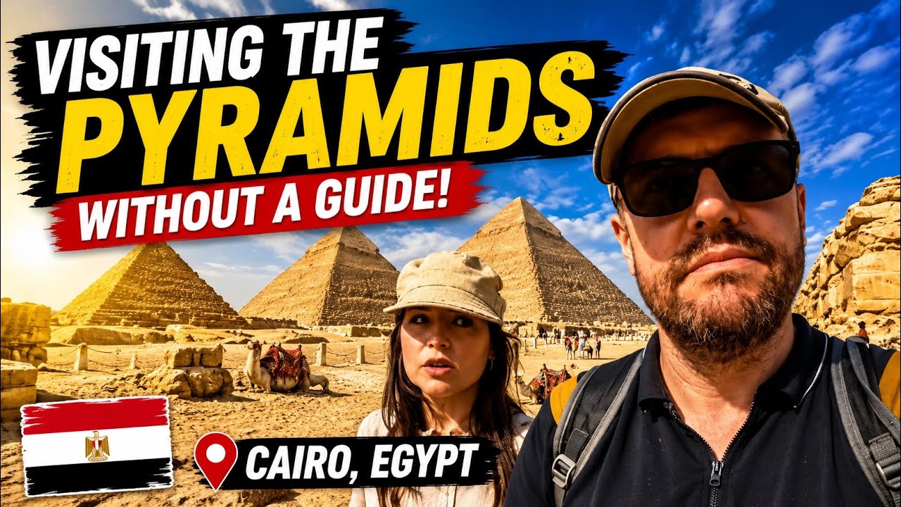 Visiting the PYRAMIDS of GIZA without a GUIDE! - YouTube