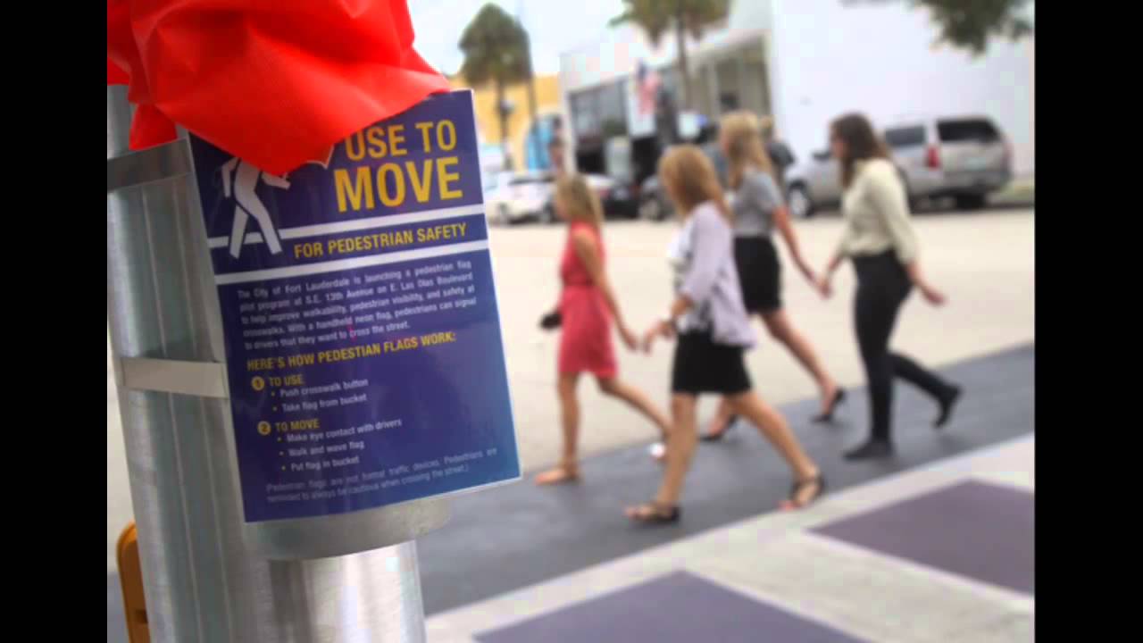 Pedestrian Flags - YouTube