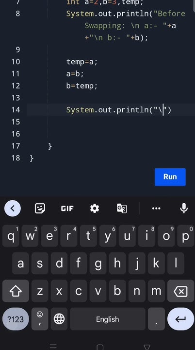 Swapping in Java and Python #coding - YouTube