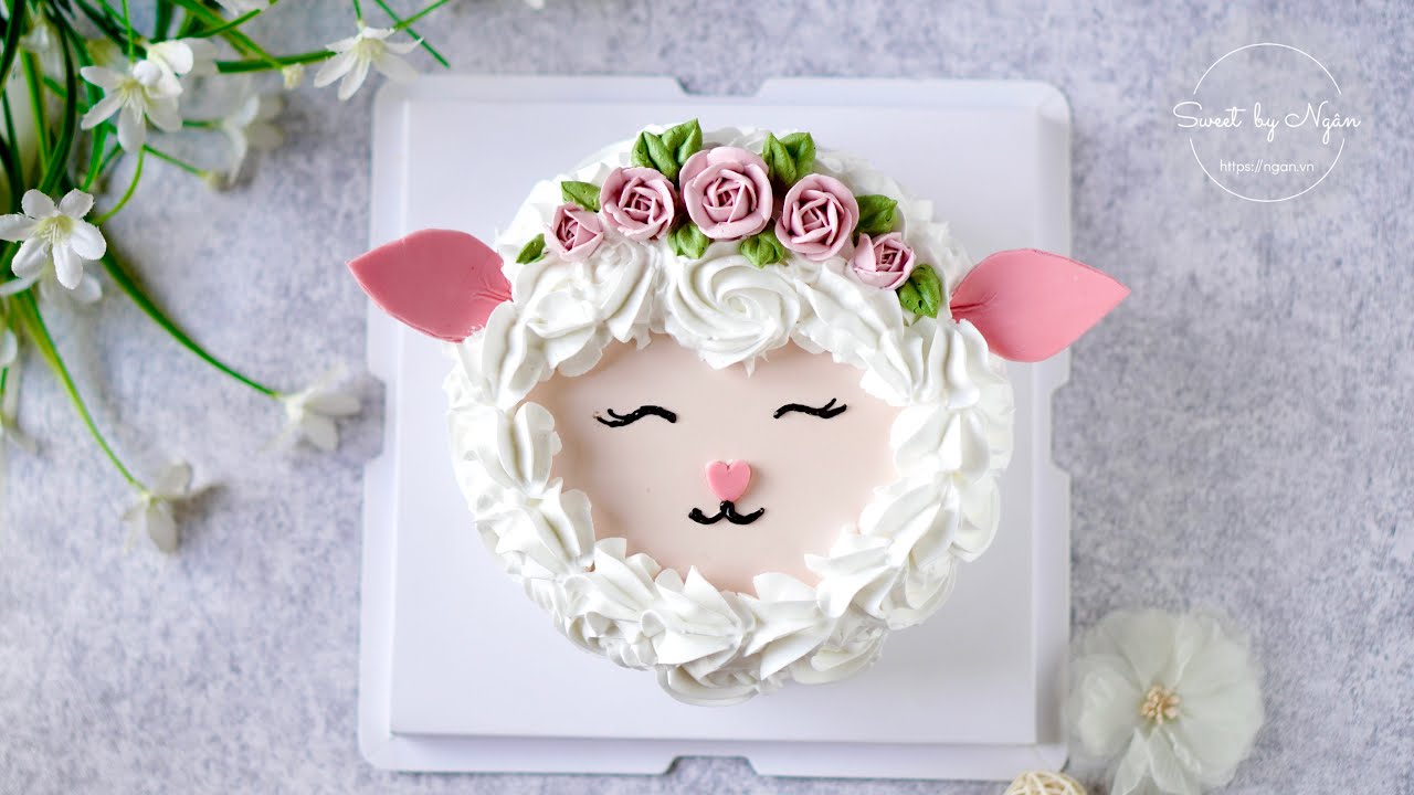 Sheep Cake Decorating Tutorials | Trang trí bánh kem cừu xinh xắn ...