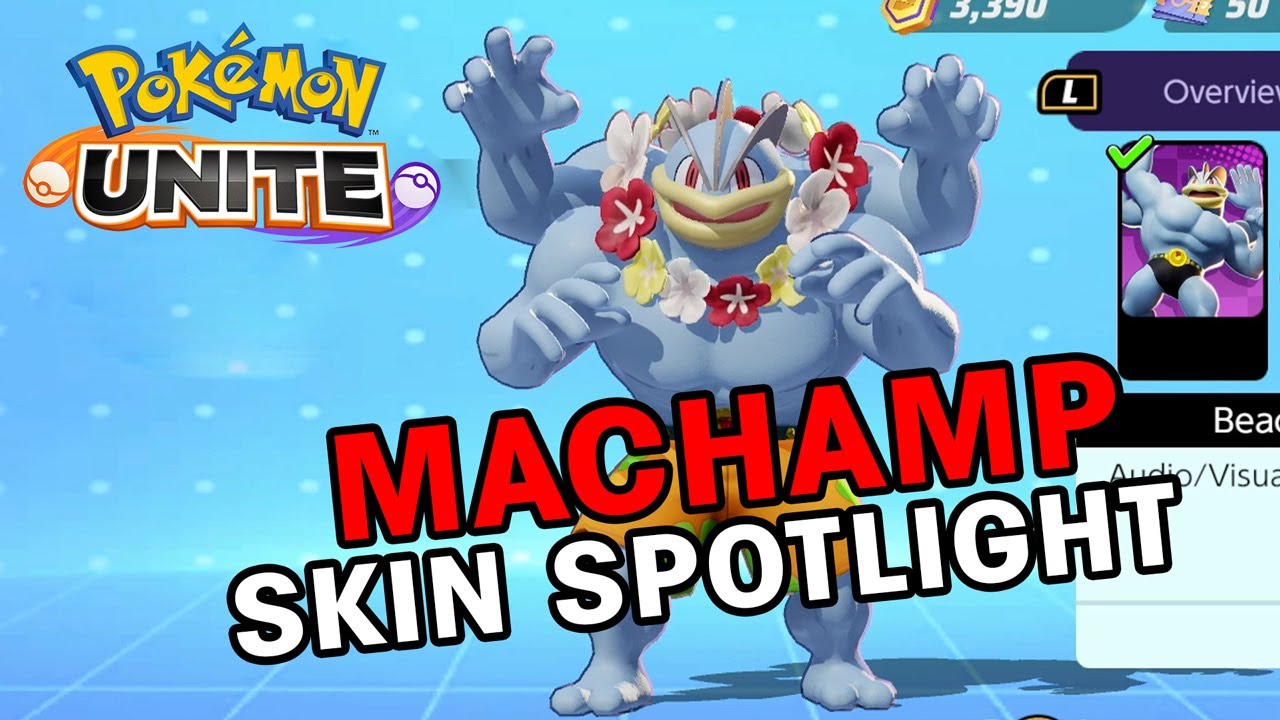 Machamp Pokemon UNITE Skin Spotlight - YouTube