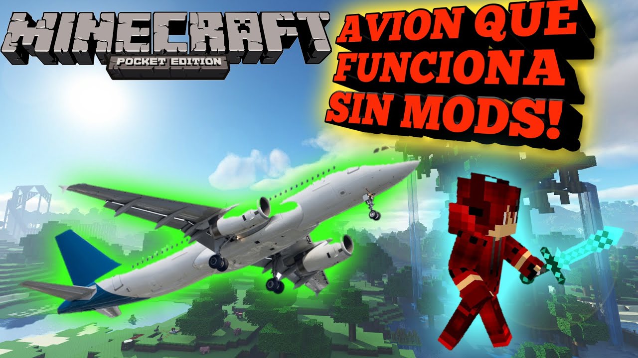 COMO HACER UN AVION VOLADOR EN [MINECRAFT PE 0.15.] SIN MODS - YouTube