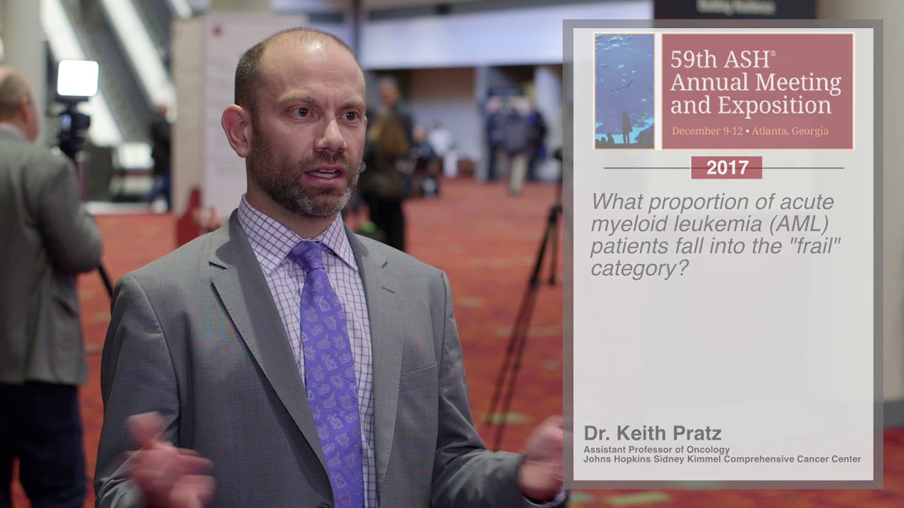 Keith Pratz, MD, on the proportion of AML patients who fall into the ...