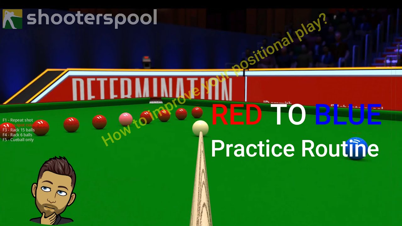 ShootersPool | Snooker Practice Routine from Red to Blue | POV View ...