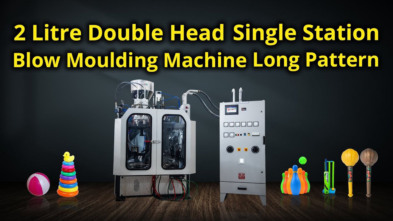2 Litre Double Head Single Station Long Pattern Blow Molding Machine ...