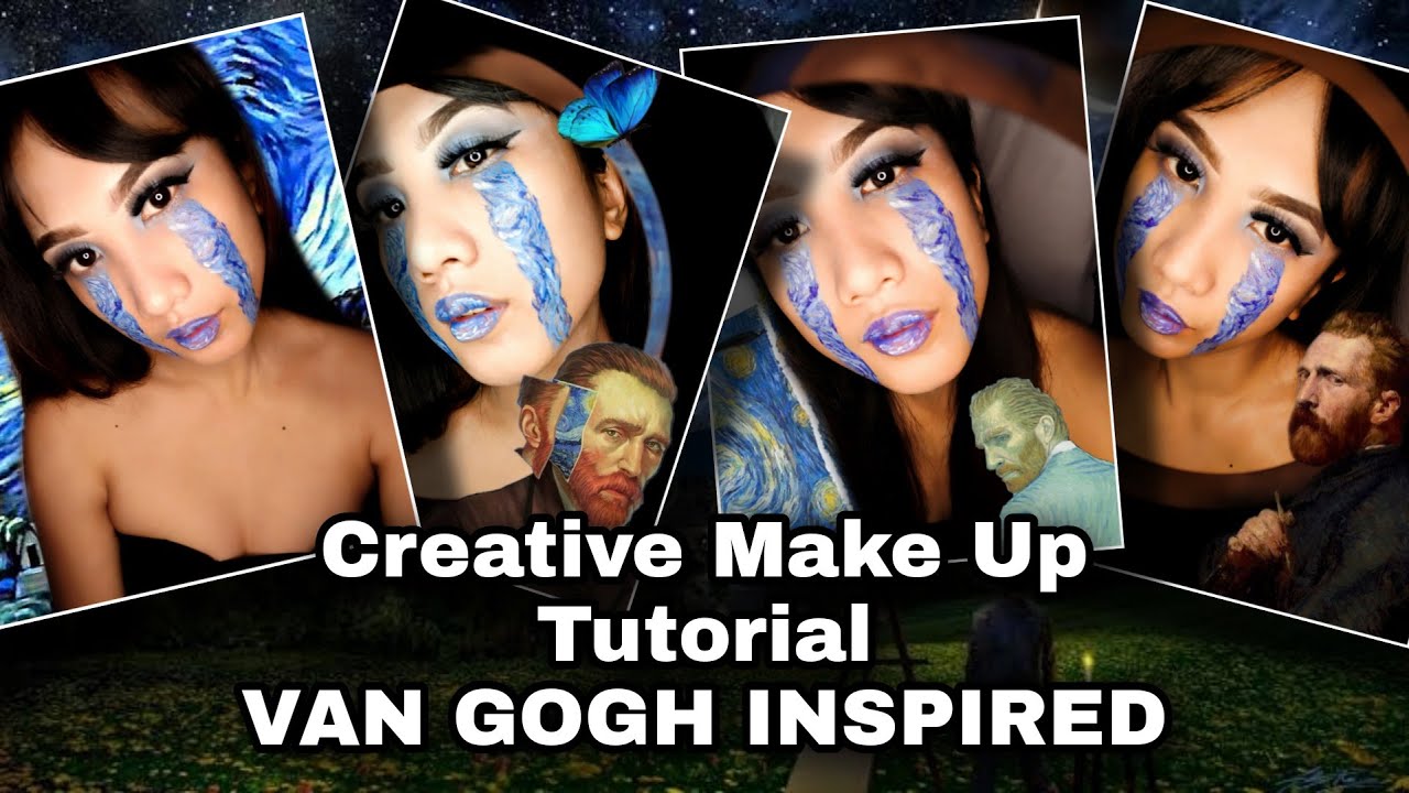 CREATIVE MAKE-UP TUTORIAL- VAN GOGH INSPIRED - YouTube