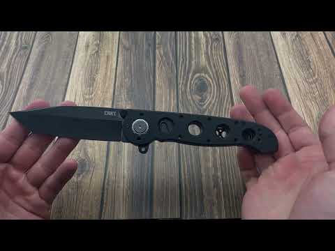 CRKT M16-04DB Deadbolt Assist Knife, Black Tanto D2 Blade