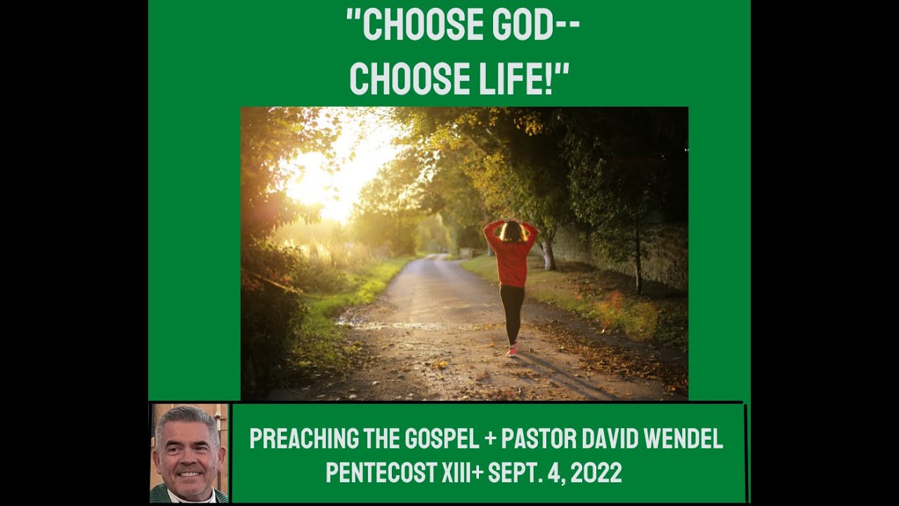 "Choose God--Choose Life!" - YouTube