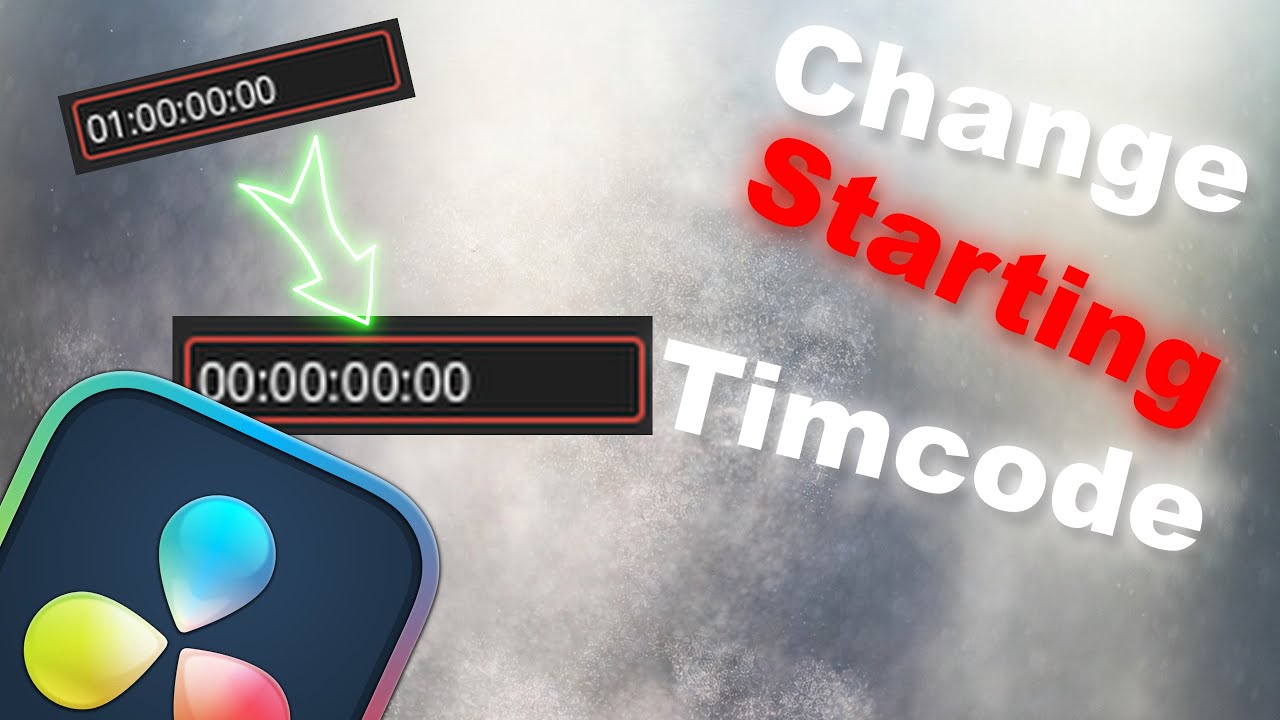 How To Change Your STARTING TIMECODE In DaVinci Resolve - YouTube