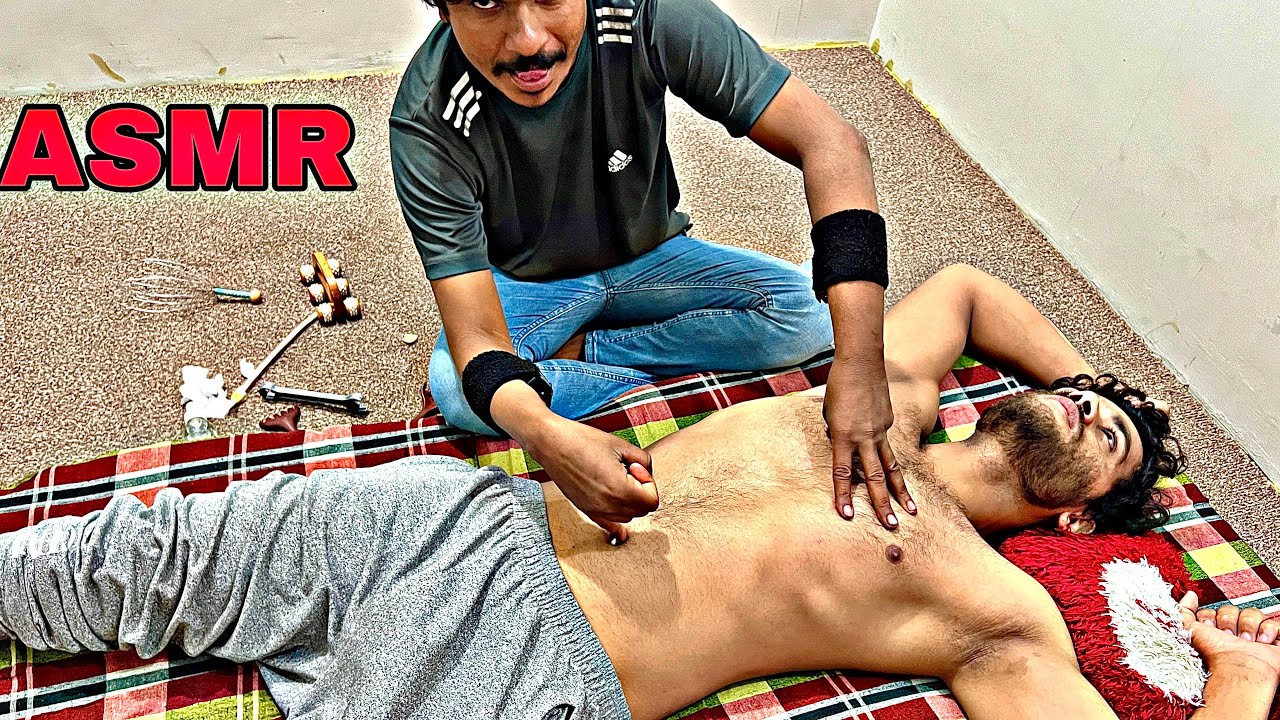 ASMR Belly Button & Armpit Massage with Cotton Buds | Relaxing Tingles ...