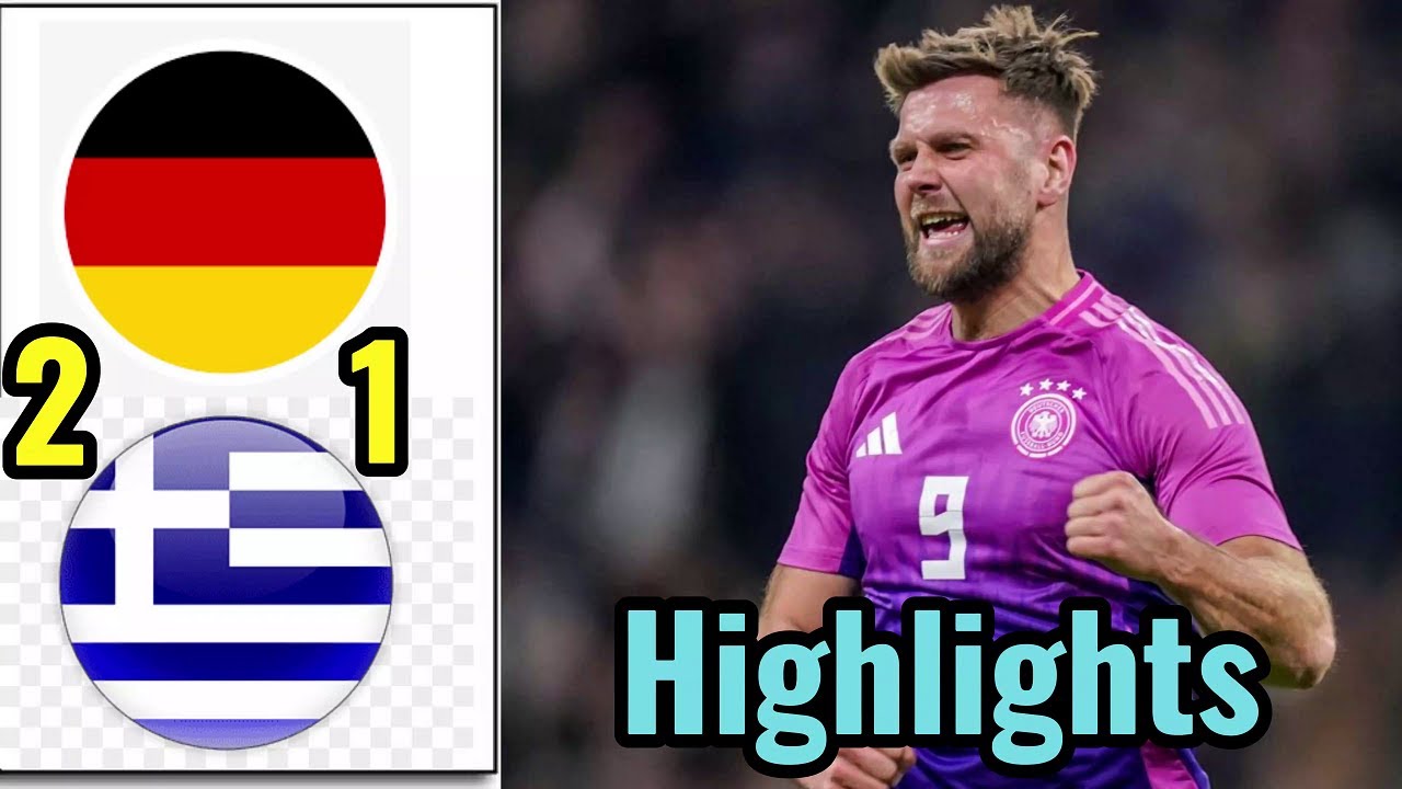 Germany vs Greece 2-1 Highlights Goals | Friendly International - 2024 ...