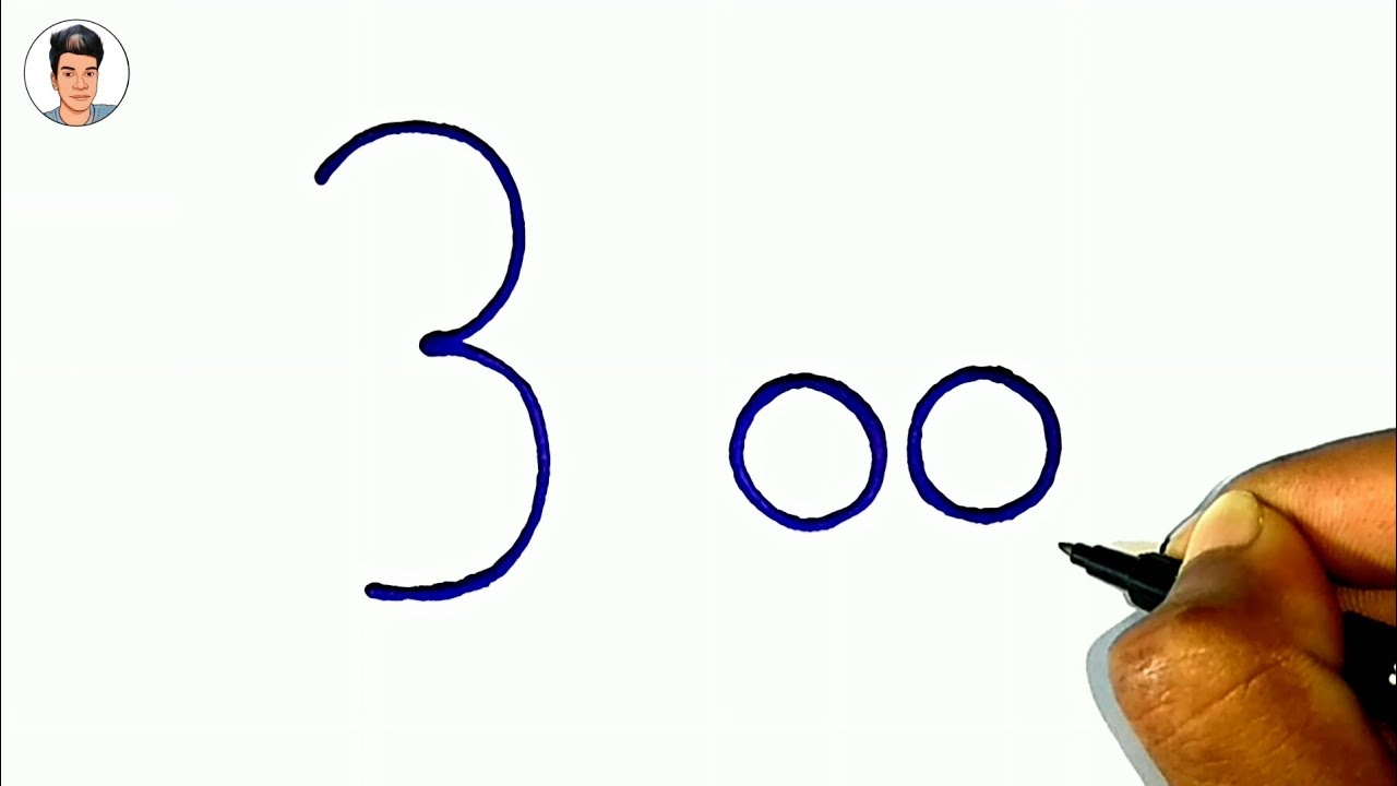 How To Draw A Dog From 300 Number || Dog Drawing For Beginners || Very ...