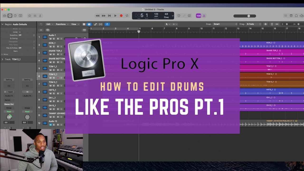 How To Edit Drums The Industry Way | Logic X - YouTube