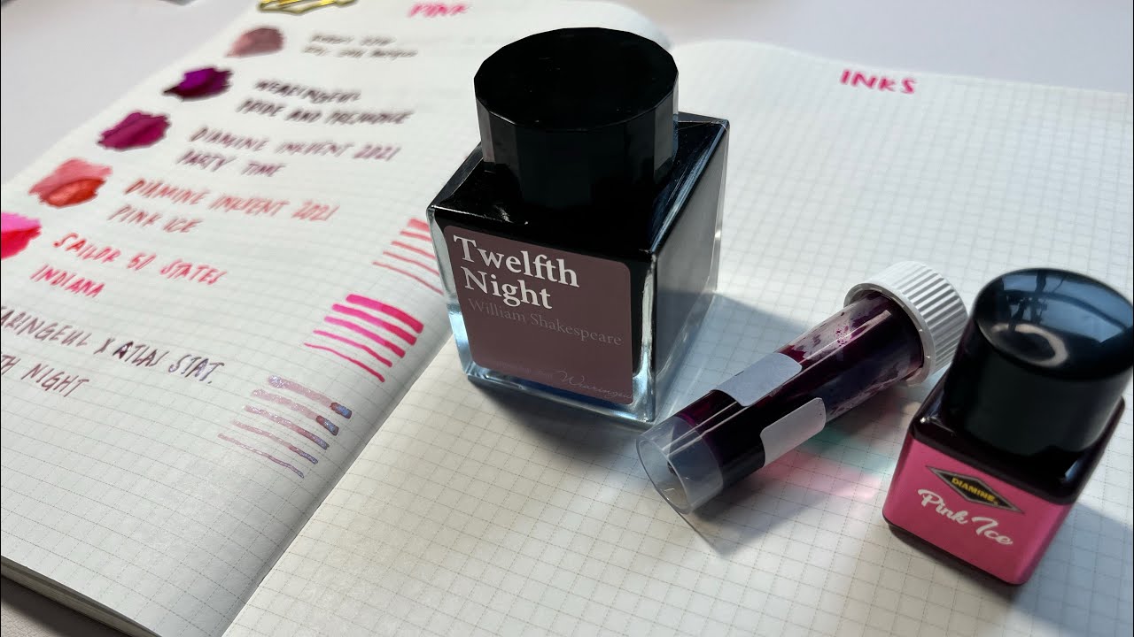 Exploring Pink Inks - Swatching Inks - YouTube