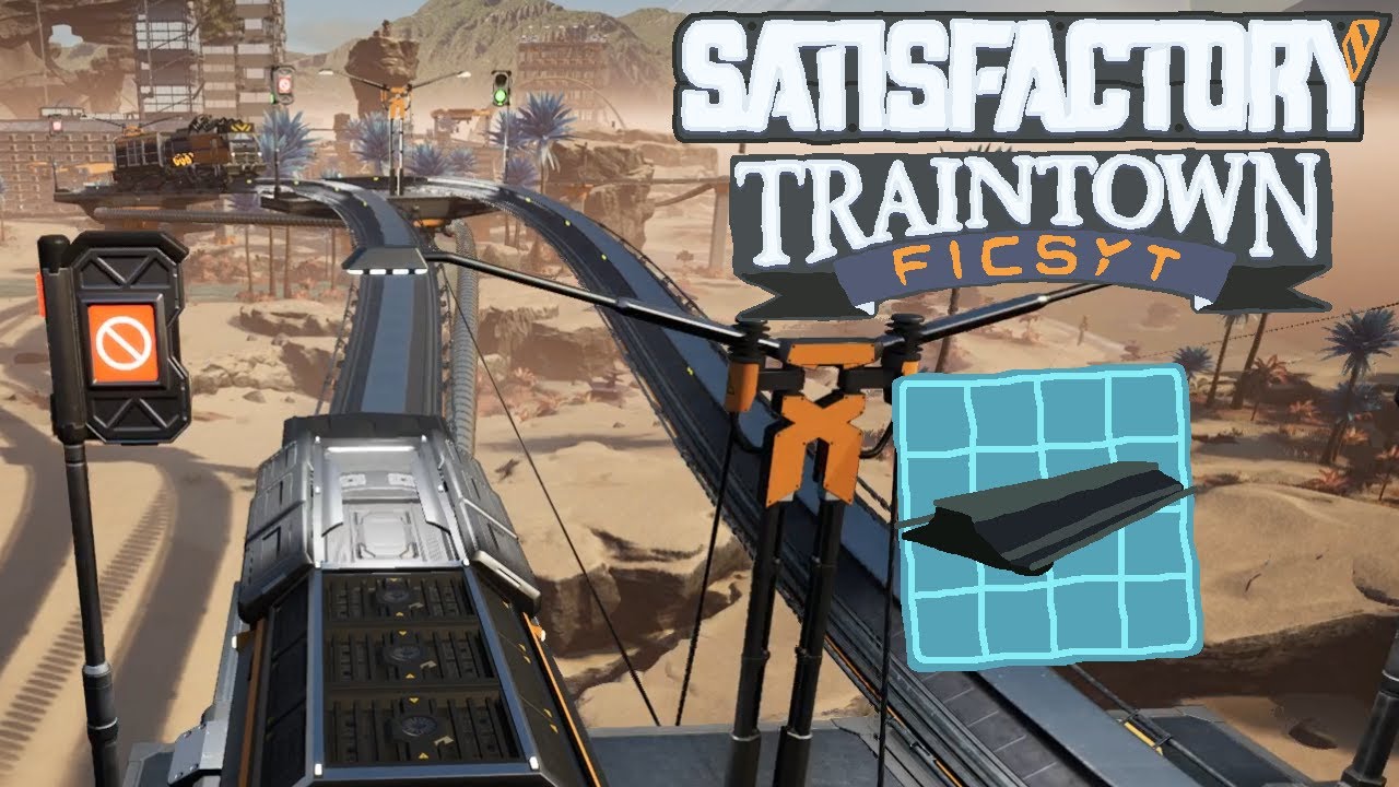 Elevated Trains Made Easy? - Satisfactory Update 8 Tutorial - YouTube