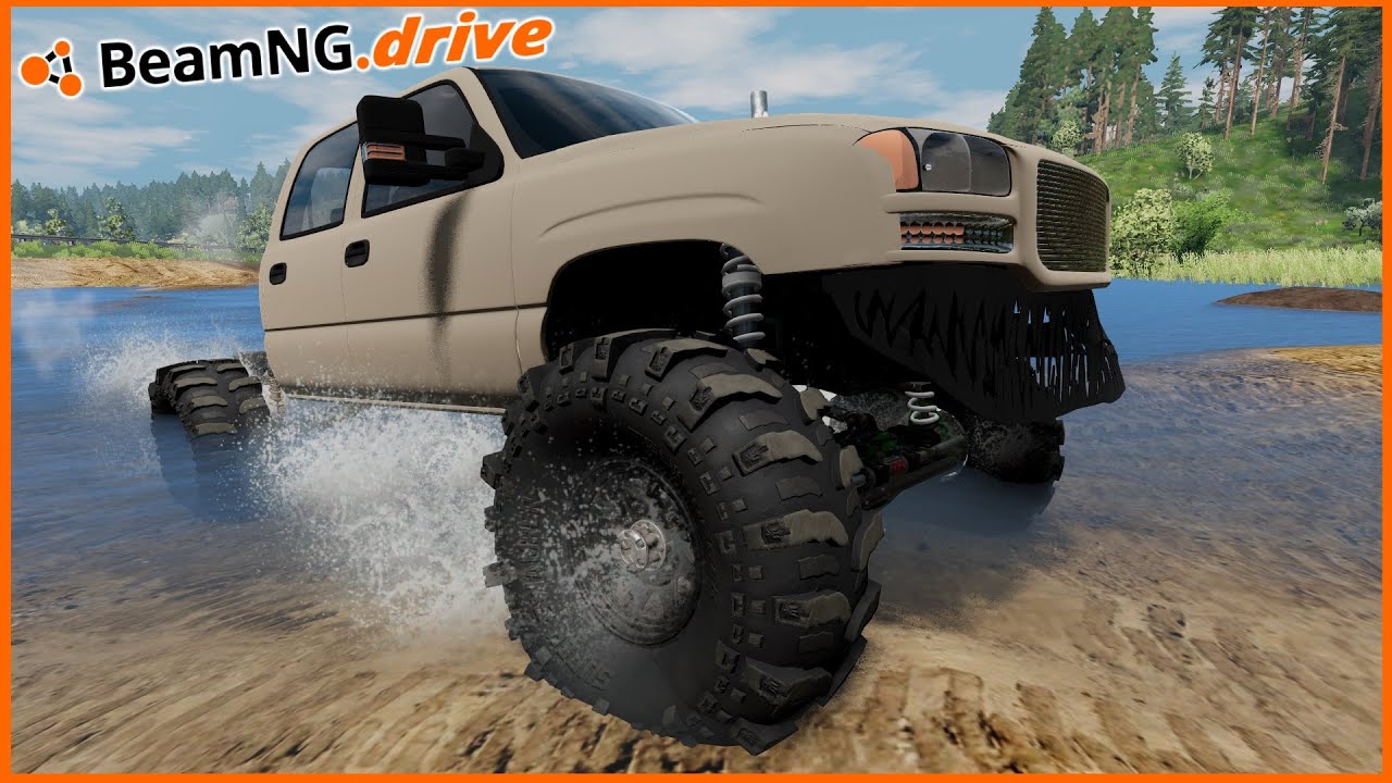 BEAMNG.DRIVE MP | GMC SIERRA MUD TRUCK TAKES ON SWAMP!! - YouTube