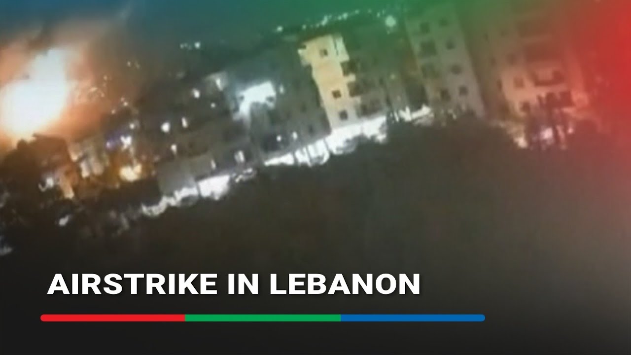 Eyewitness footage shows moment airstrike hit Lebanon's Jiyyeh | ABS ...