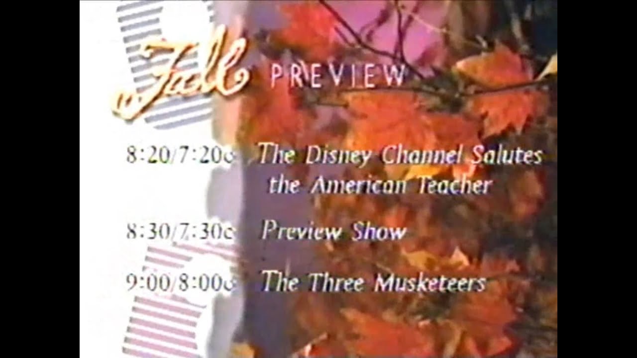 Disney Channel promos, 8/26/1995 - YouTube