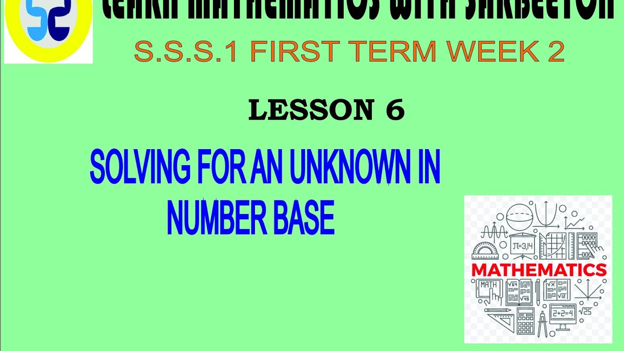 solving for unknown in number base - YouTube