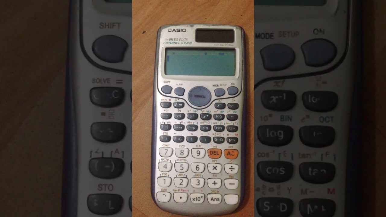 How To Hack Casio Calculator Fx 991ES Plus For 5 Minutes YouTube