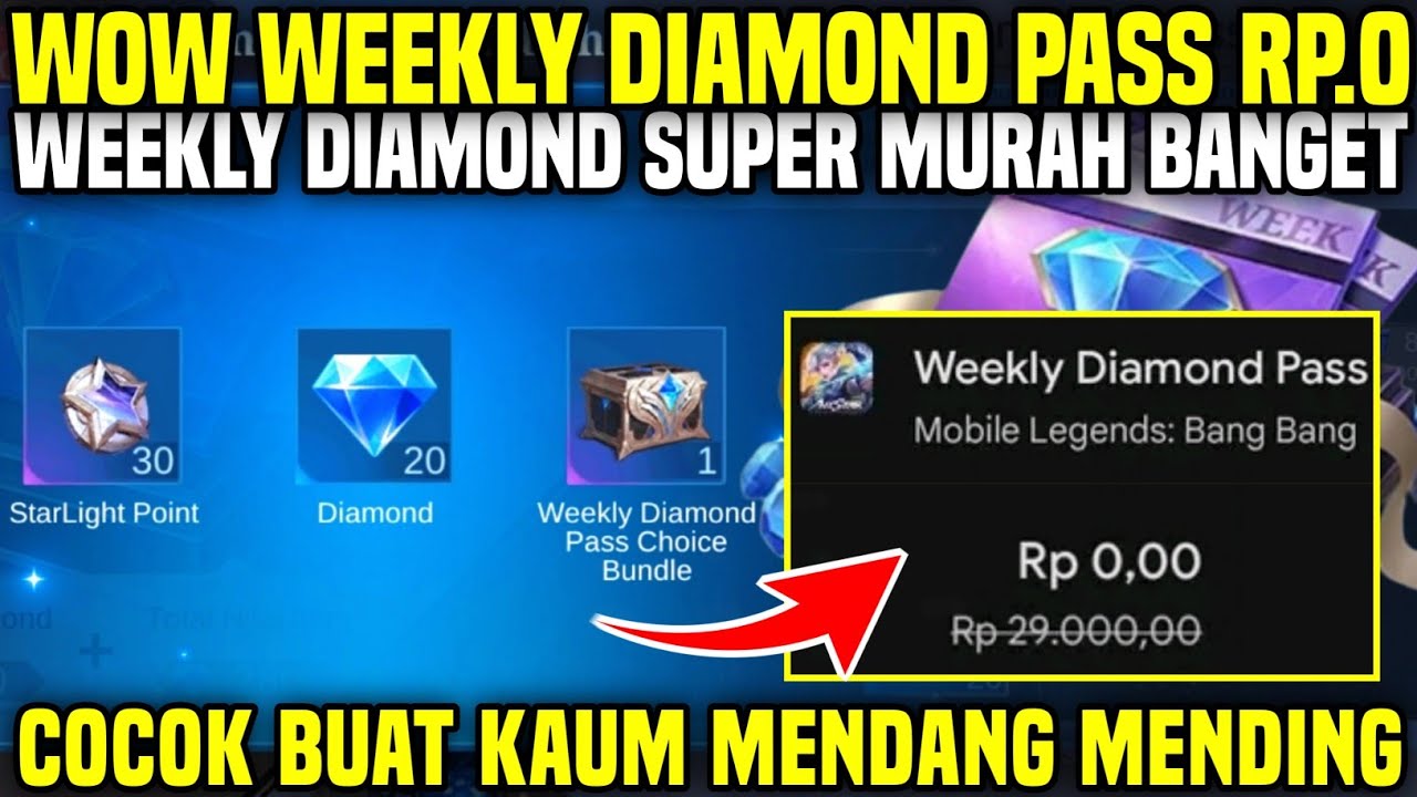 WOW! WEEKLY DIAMOND PASS RP. 0 | CARA BELI WEEKLY DIAMOND PASS MOBILE ...