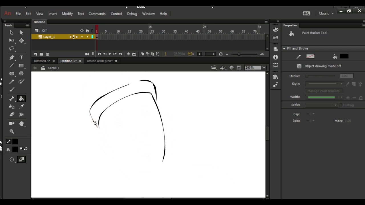 How to draw with adobe animate cc 2018 for animation - YouTube