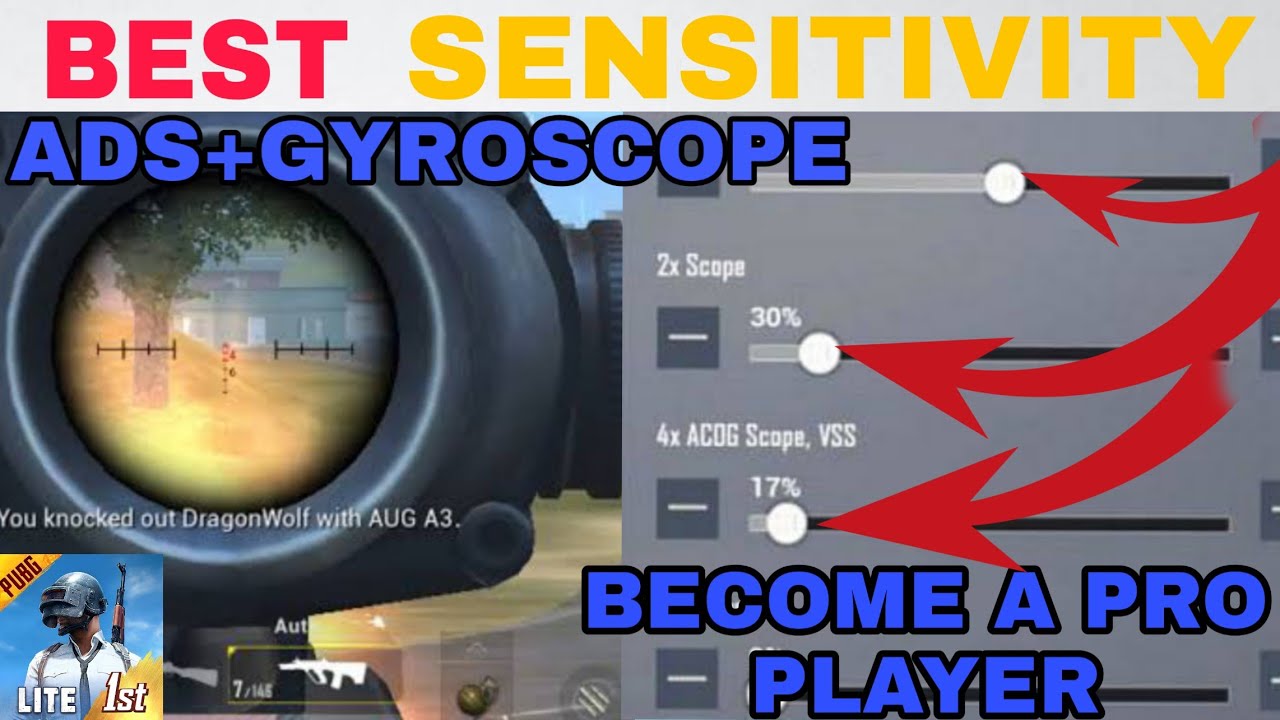 PUBG MOBILE LITE BEST SENSITIVITY SETTING | PUBG MOBILE LITE SCOPE ...